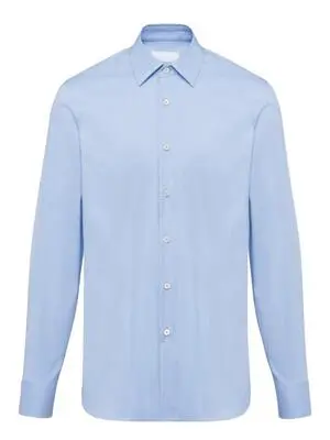 Prada Stretch Poplin Shirt - Blue