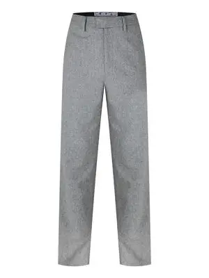 Off-White Straight Leg Pants - Gray