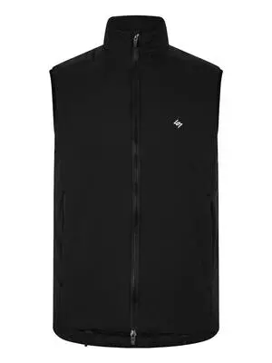 REPRESENT Stand-up Collar Zipper Vest - Black