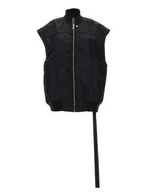 Rick Owens Jumbo Flight Zip-up Vest - Black