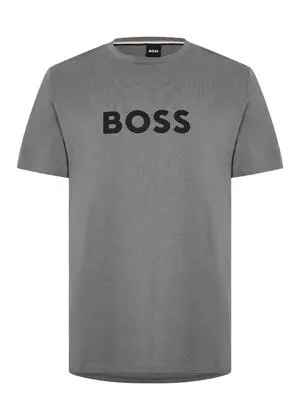 Hugo Boss Logo Crew-neck T-shirt - Gray
