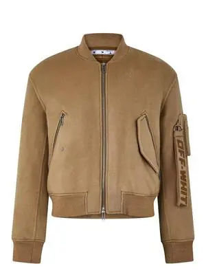 Off-White Bomber Jacket - Green