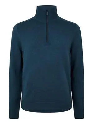 Hugo Boss Quarter Zip Pullover Sweater - Blue