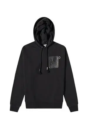 Loewe Relaxed Fit Hoodie In Cotton - Black