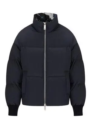 Emporio Armani Stand Collar Down Jacket - Black