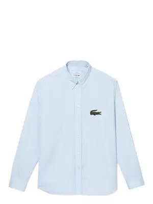 Lacoste Relaxed Fit Striped Shirt - Light Blue