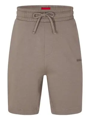 Hugo Boss Casual Shorts With Logo Detail - Gray