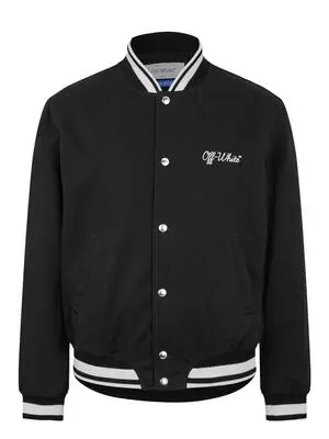 Off-White Varsity Bomber Jacket - Black