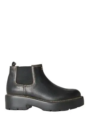 Miu Miu Logo Detail Ankle Boots - Black