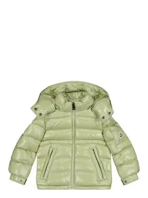 Moncler Logo Patch Down Jacket - Nude
