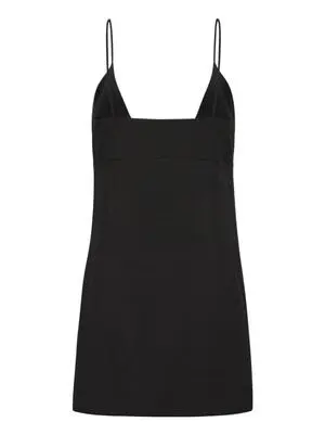 ST. AGNI Lace-up Detail V-neck Camisole - Black