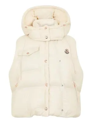 Moncler Moncler Hooded Down Vest White