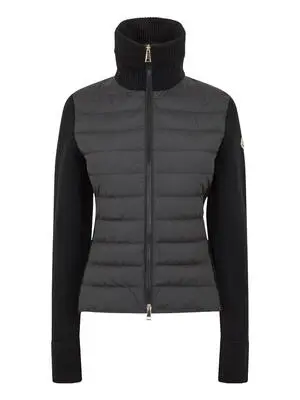 Moncler Full Zip Knit Cardigan - Black