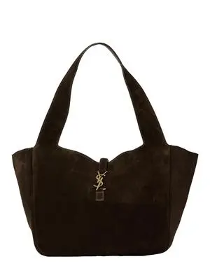 Saint Laurent Saint Laurent Suede Tote Bag Black