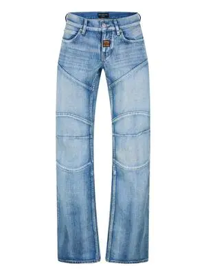 Balenciaga Low-waist Slim-fit Jeans - Blue