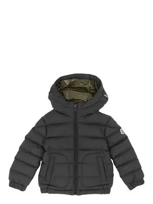 Moncler Logo Patch Down Jacket - Black