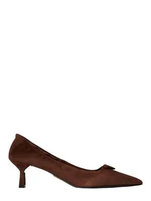 PRADA Prada Suede Pumps With Bow Detailing