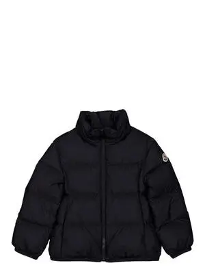 Moncler Logo Patch Down Jacket - Black