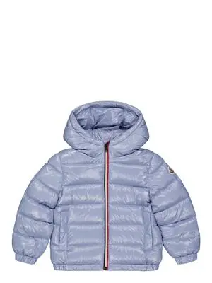 Moncler Logo Detail Short Down Jacket - Blue