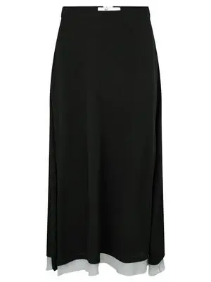 Fendi Wrap Midi Skirt - Black