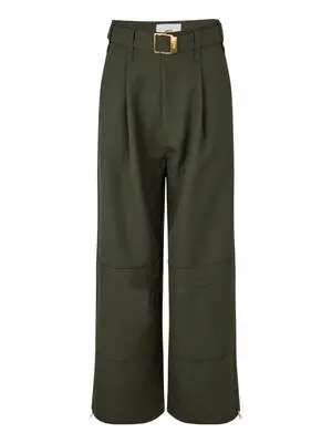 AMI Paris Wide Leg Tailored Trousers - Black
