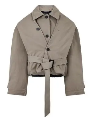 Balenciaga Hooded Trench Coat - No