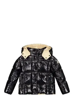 Moncler Logo Patch Down Jacket - Black