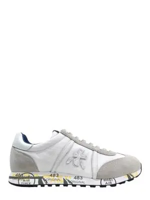 Premiata Premiata Logo Casual Lace-Up Sneakers Gray