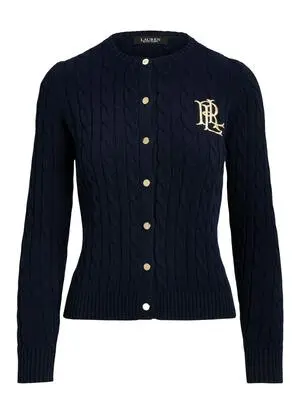 Ralph Lauren Cable Knit Cardigan - Black