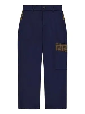 Fendi Logo Detail Track Pants - Black