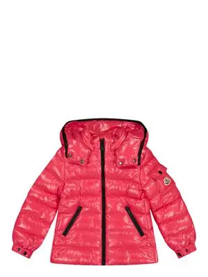 Moncler Logo Patch Down Jacket - Red