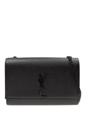 Saint Laurent Saint Laurent Medium Kate Leather Shoulder Bag Black