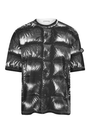 Moncler Printed Crew Neck T-shirt - Black