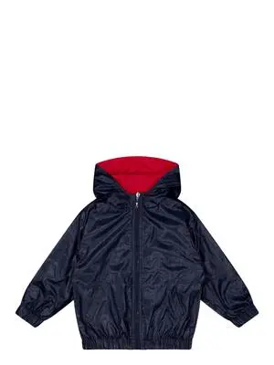 Fendi Printed Lightweight Windbreaker Jacket - Black