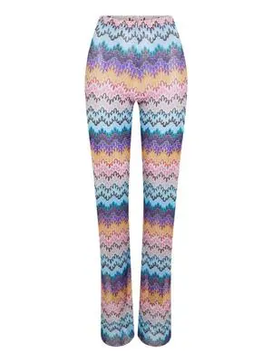 Missoni Missoni Zigzag Knit Trousers Multicolor