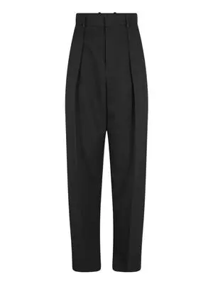 Bottega Veneta High Waist Casual Pants - Black