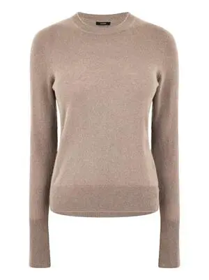 JOSEPH Crew Neck Long Sleeve Sweater - Nude