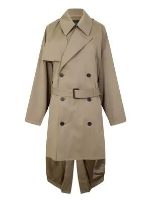 Balenciaga Tailored Trench Coat - Nude