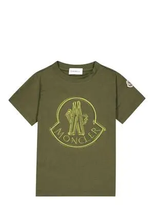 Moncler Logo Crew Neck T-shirt - Green