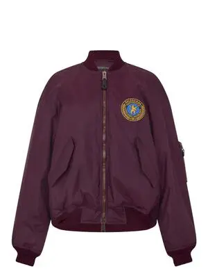 Balenciaga Stand-up Collar Casual Jacket With Zip Closure And Flap Pockets - Red