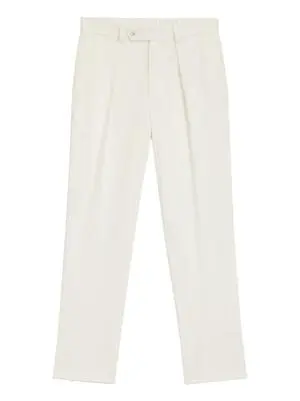 Hugo Boss X Beckham Tailored Stretch Cotton Trousers - White