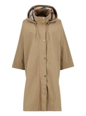 Barbour Long-sleeved Hooded Casual Jacket - Nude