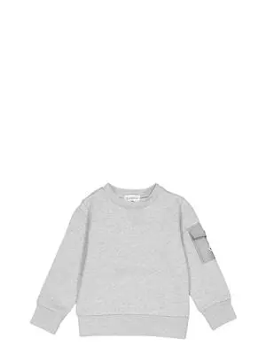 Moncler Logo Crew Neck Sweatshirt - White