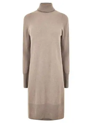 JOSEPH High-neck Long-sleeved Dress - Nude