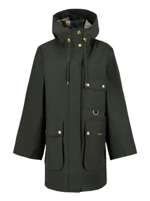 Barbour Long-sleeved Hooded Casual Jacket - Black