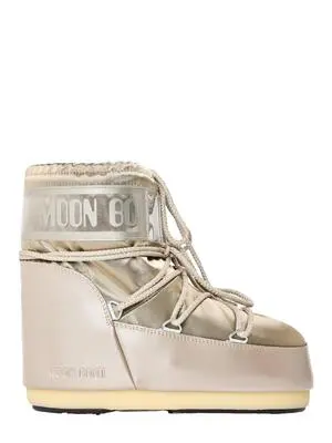 Moon Boot Icon Low Glance Satin Boots - Nude