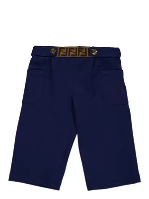 Fendi Logo Detail Track Pants - Black