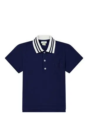 Fendi Short Sleeve Polo Shirt - Black