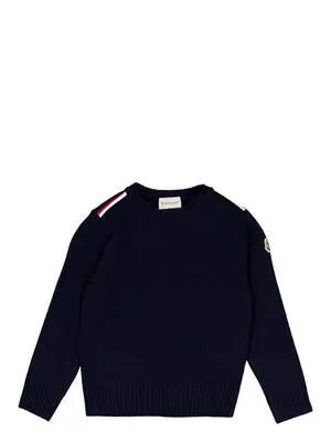 MONCLER Moncler Logo Patch Crew Neck Sweater