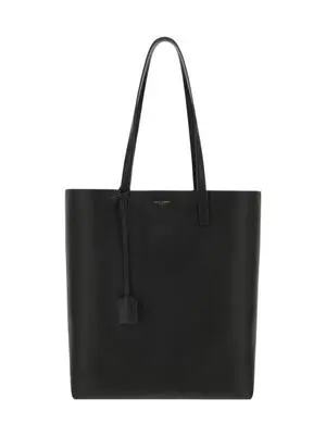 Saint Laurent Logo Detailed Top Handle Bag - Black